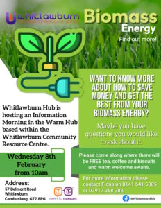 Biomass Energy Advice with Whitlawburn Hub - West Whitlawburn Housing ...